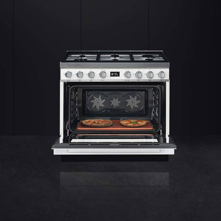 Smeg, Bundle Campana 90cm + estufa 90cm blanco | Costco México