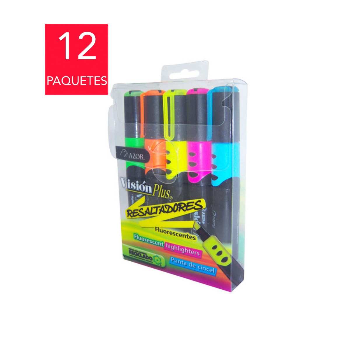 Azor Marcadores de Colores Fluorescentes 60 Piezas | Cost...