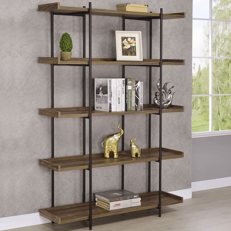Coaster, Librero Estilo Rústico Industrial 5 Repisas | Costco México
