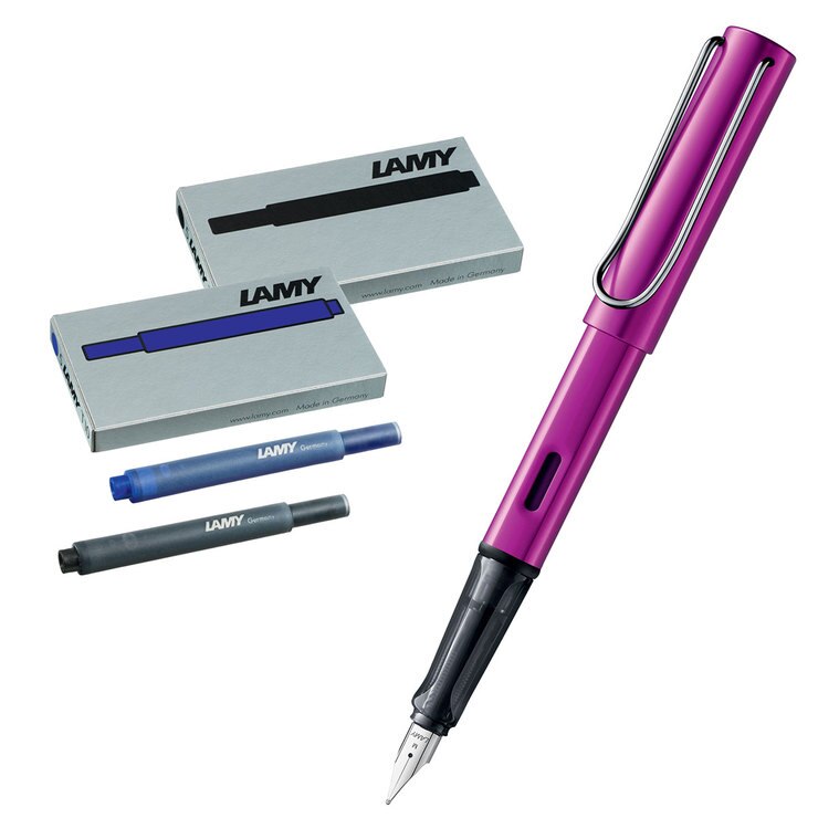 Lamy AL-star, Pluma Fuente Morada Punto Fino con Cartuchos | Costco México