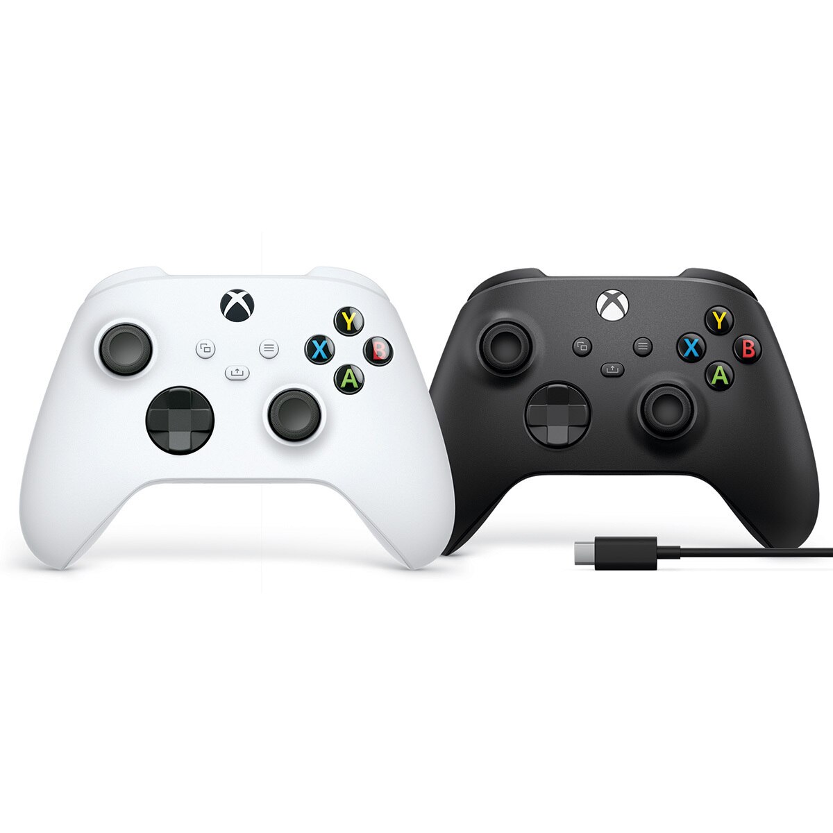 Xbox Bundle Two Pack de Control Blanco Xbox & Control Negro Xbox PC ...