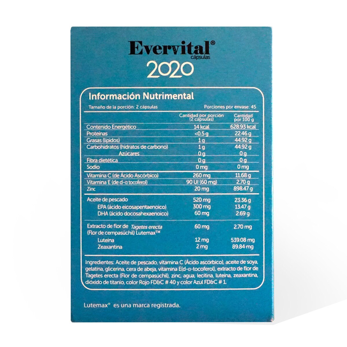 Evervital 20/20 90 Cápsulas | Costco México