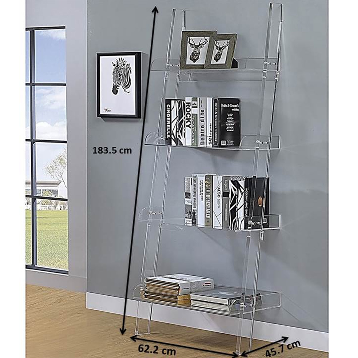Coaster, Librero Moderno de Acrílico 4 Repisas | Costco México
