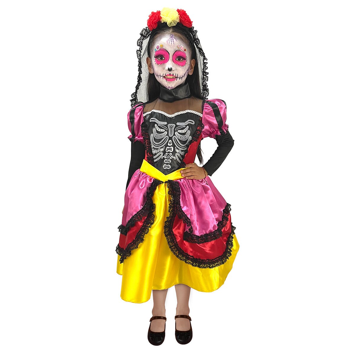 Creepy Monster Disfraz para Niña Catrina Rosa | Costco Mé...