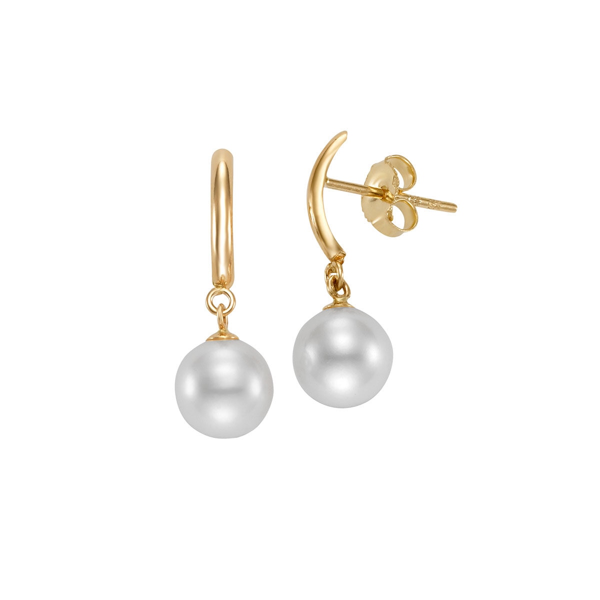 Aretes de Perlas, Oro Amarillo de 14K | Costco México
