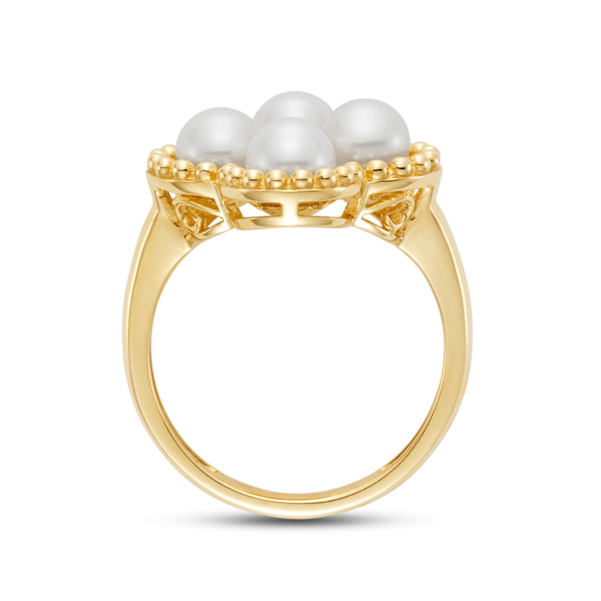 Anillo de Perlas Cultivadas, 5-5.5mm, Oro Amarillo de 14kt | Costco México