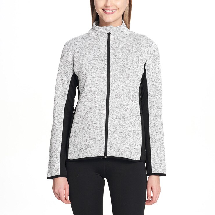 Marc New York, chamarra con exterior tipo suéter e interior de vellón ...