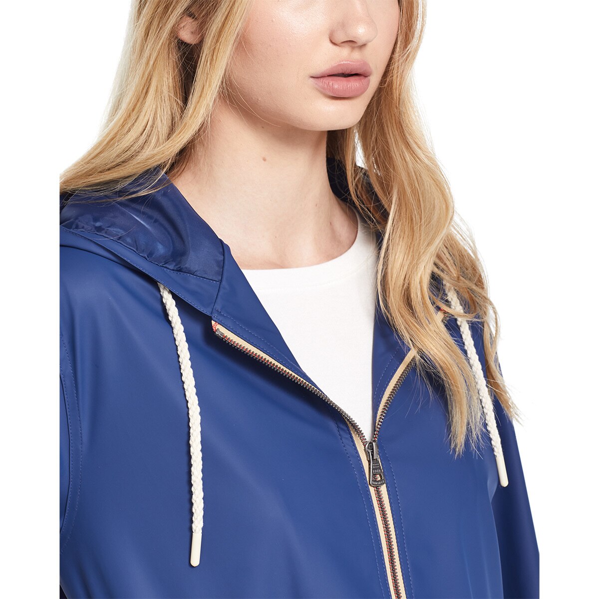 Weatherproof, Impermeable con Gorro para Dama, Azul | Costco México