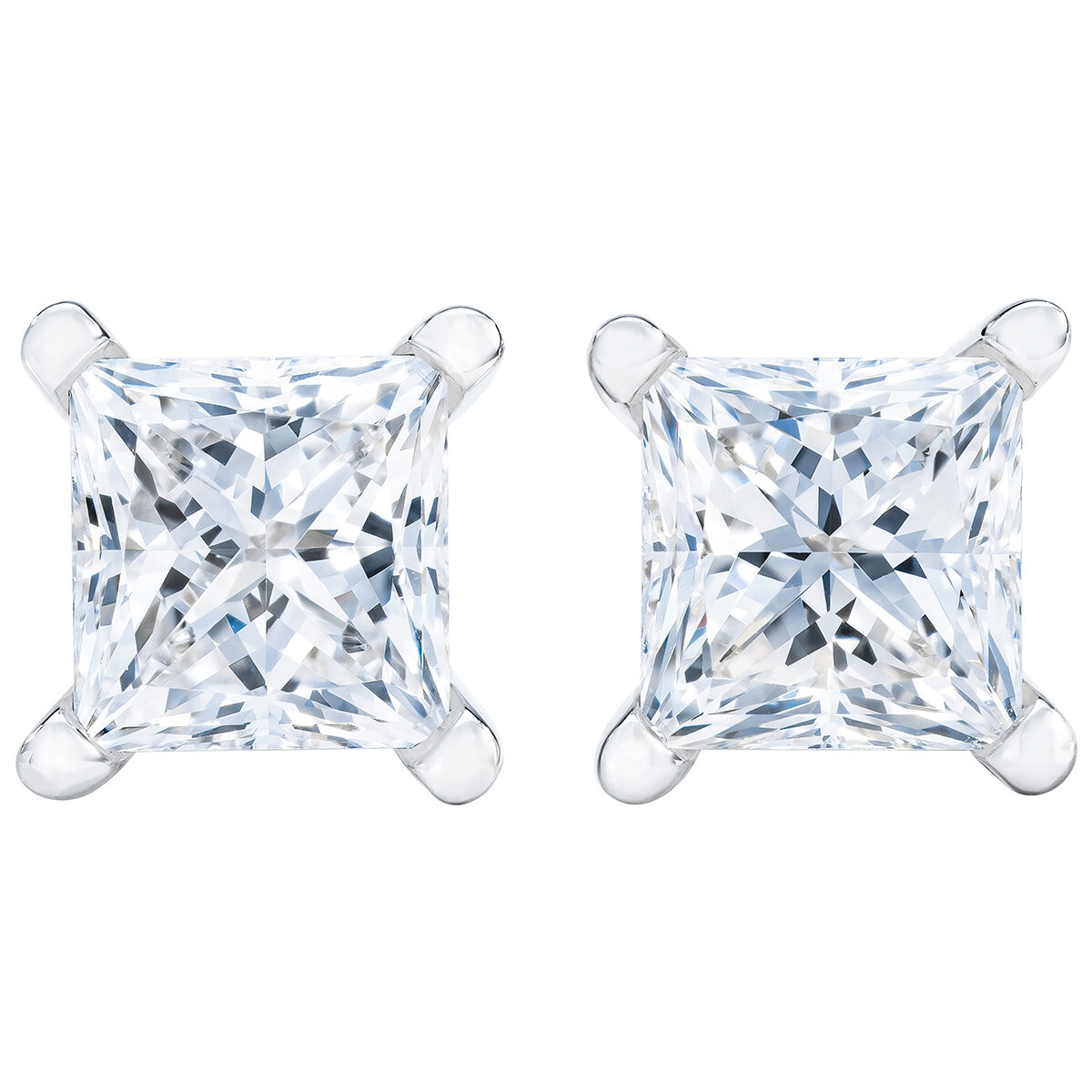 Aretes de Diamantes .73CTW, Oro Blanco 14K | Costco México