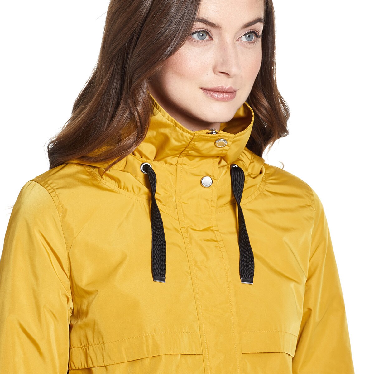 Weatherproof, Chamarra tipo Anorak con Gorro para Dama, Amarillo ...