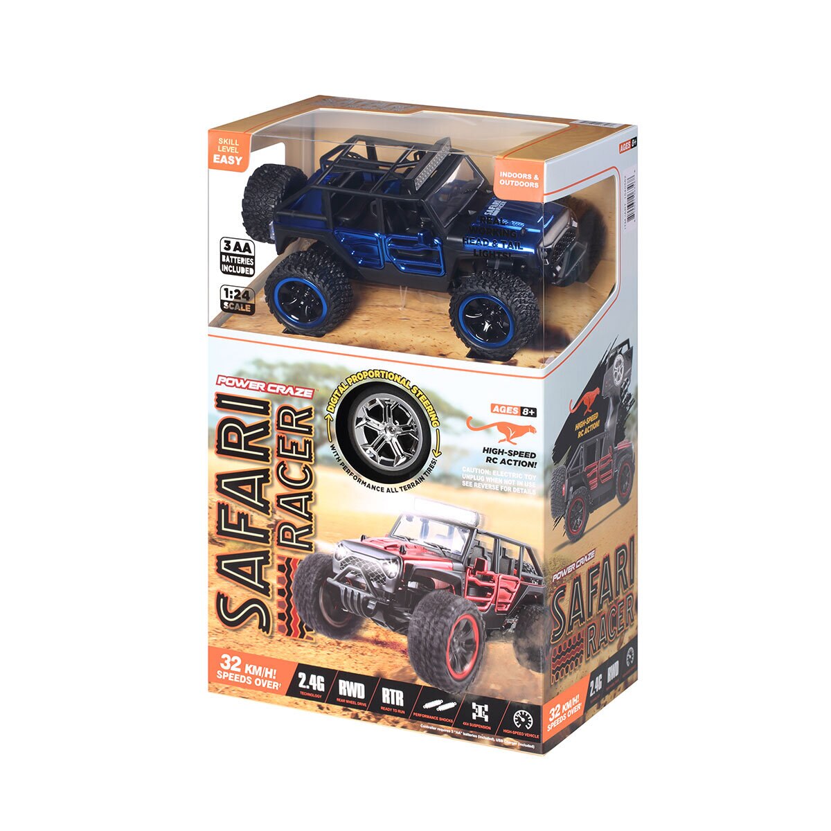 Vehículo a Control Remoto Power Craze Safari Azúl | Cos...