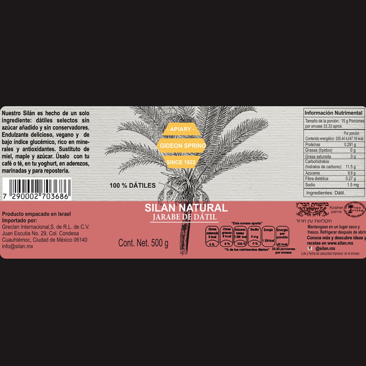 Jarabe de Dátil Silán Natural 500 gr | Costco México