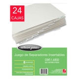 Wilson Jones Separadores Insertables 8 Divisiones Transparentes ...