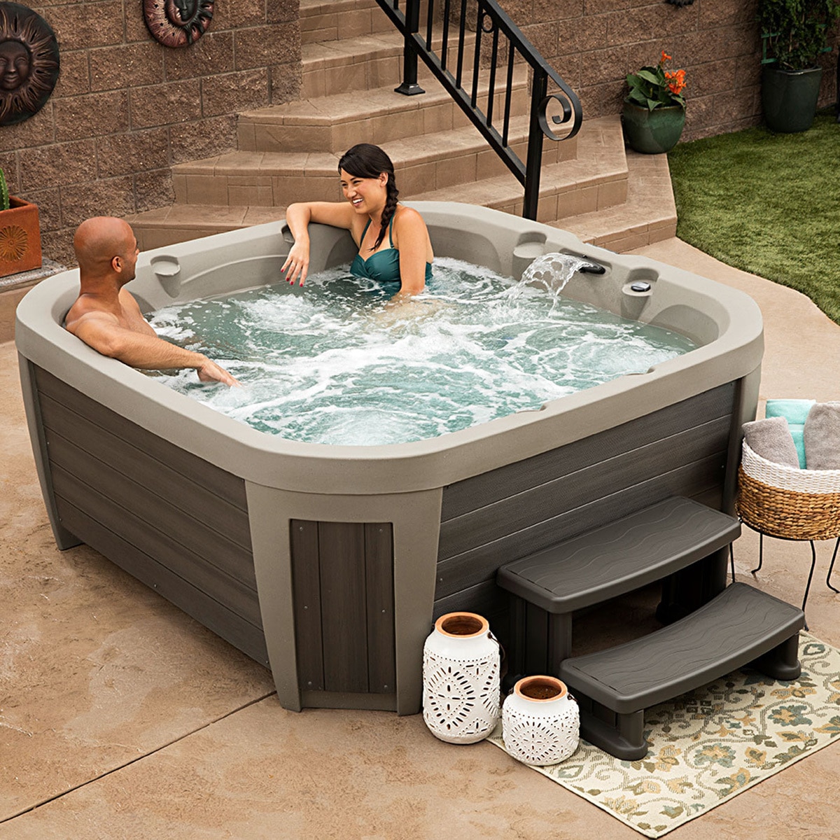 Aquaterra spa Brighton Gris 25-Jet para 5 o 6 personas | Costco México