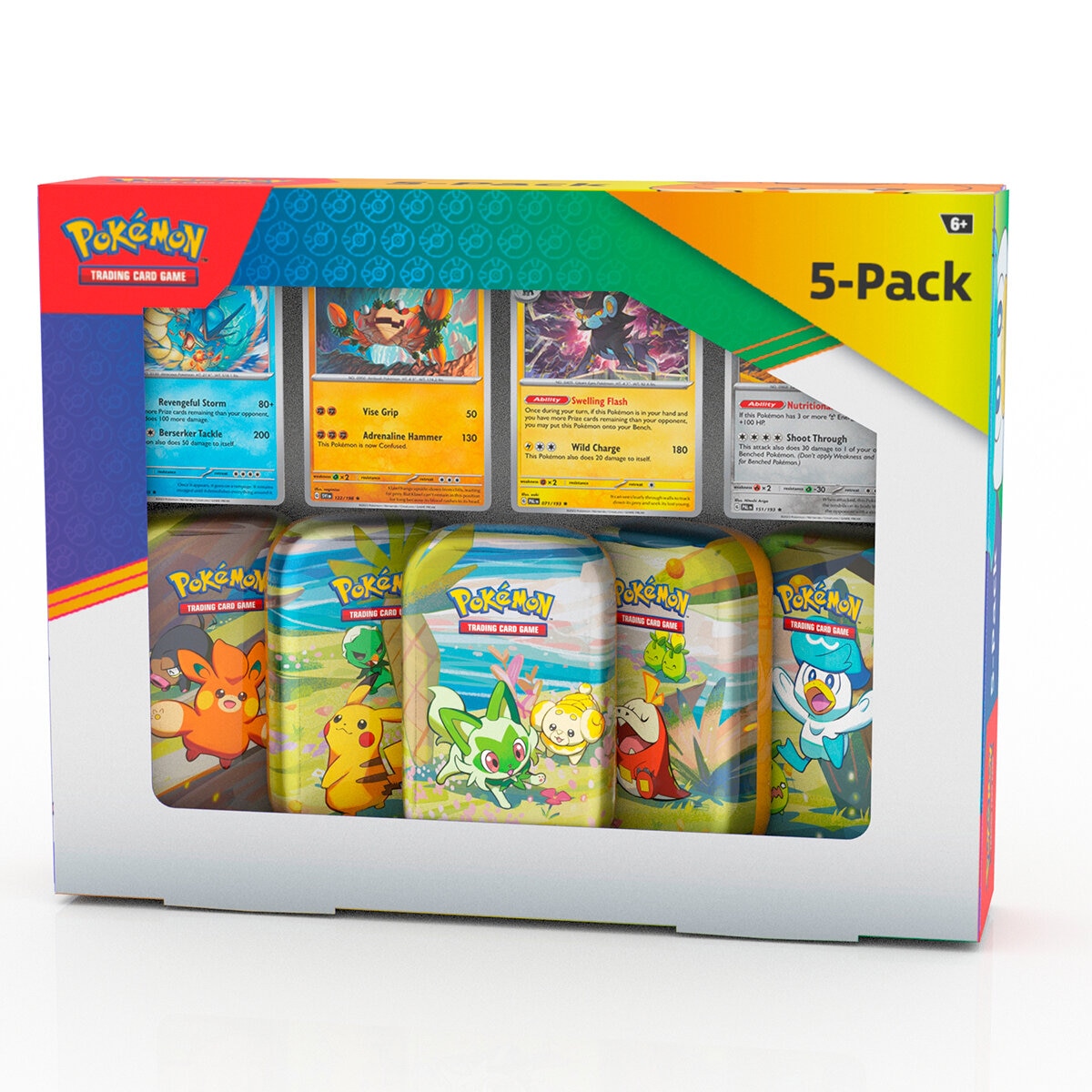 Lata De Cartoes Preto E Branco Pokemon