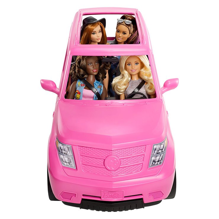 SUV de Barbie Color Rosa con 4 Muñecas | Costco México