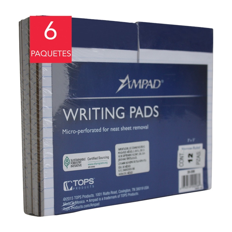 Ampad block de notas de bolsillo rayado | Costco México