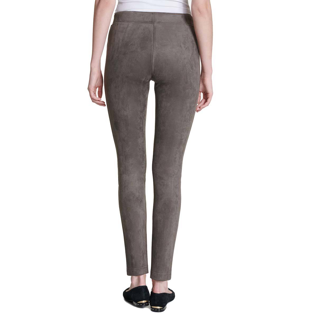 Andrew Marc, Pantalón de Gamuza Sintética para Dama, Gris pardo, Chica ...