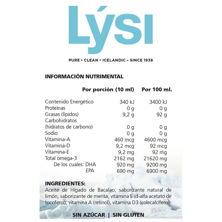 LYSI Aceite de Higado de Bacalao Limón-Menta | Costco México
