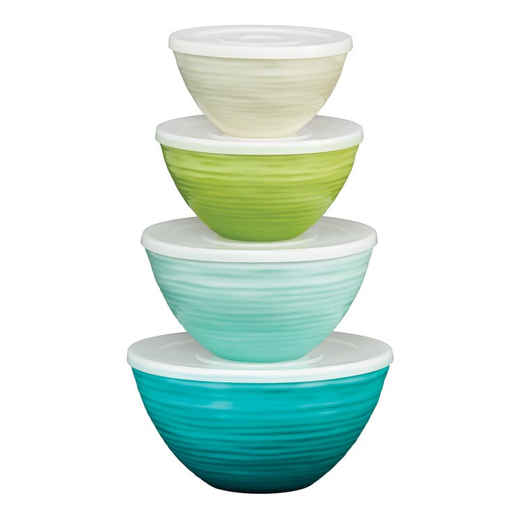 Pandex, 4 tazones de melamina con tapas | Costco México