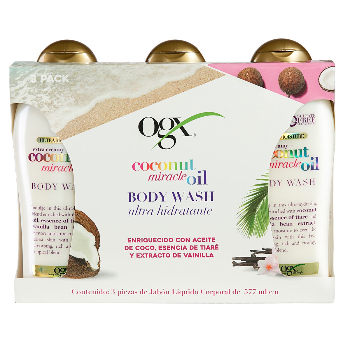 Organix Coconut Miracle Oil jabón corporal (3 piezas) | Costco México