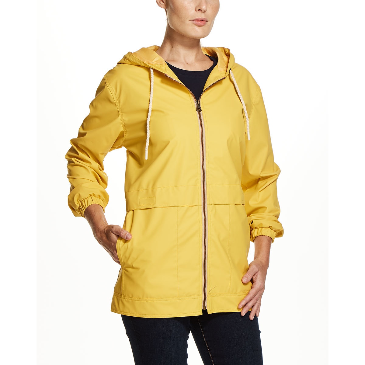 Weatherproof, impermeable con gorro, amarillo, mediana | Costco México