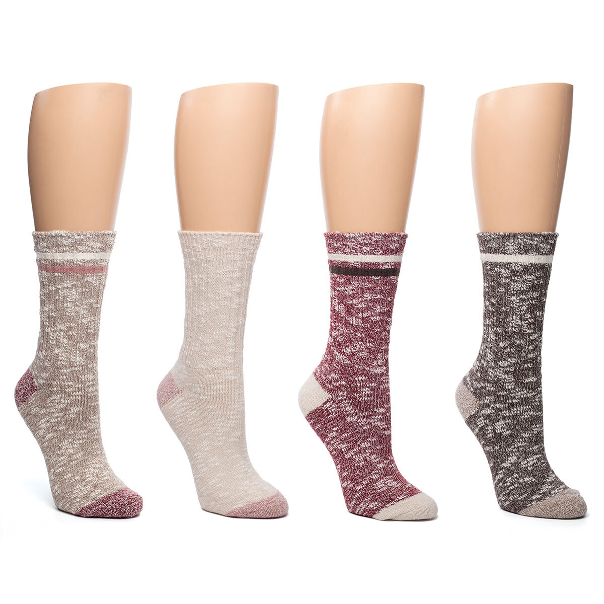 Bearpaw Calcetines Largos para Dama 4 Pares Cafe | Costco...
