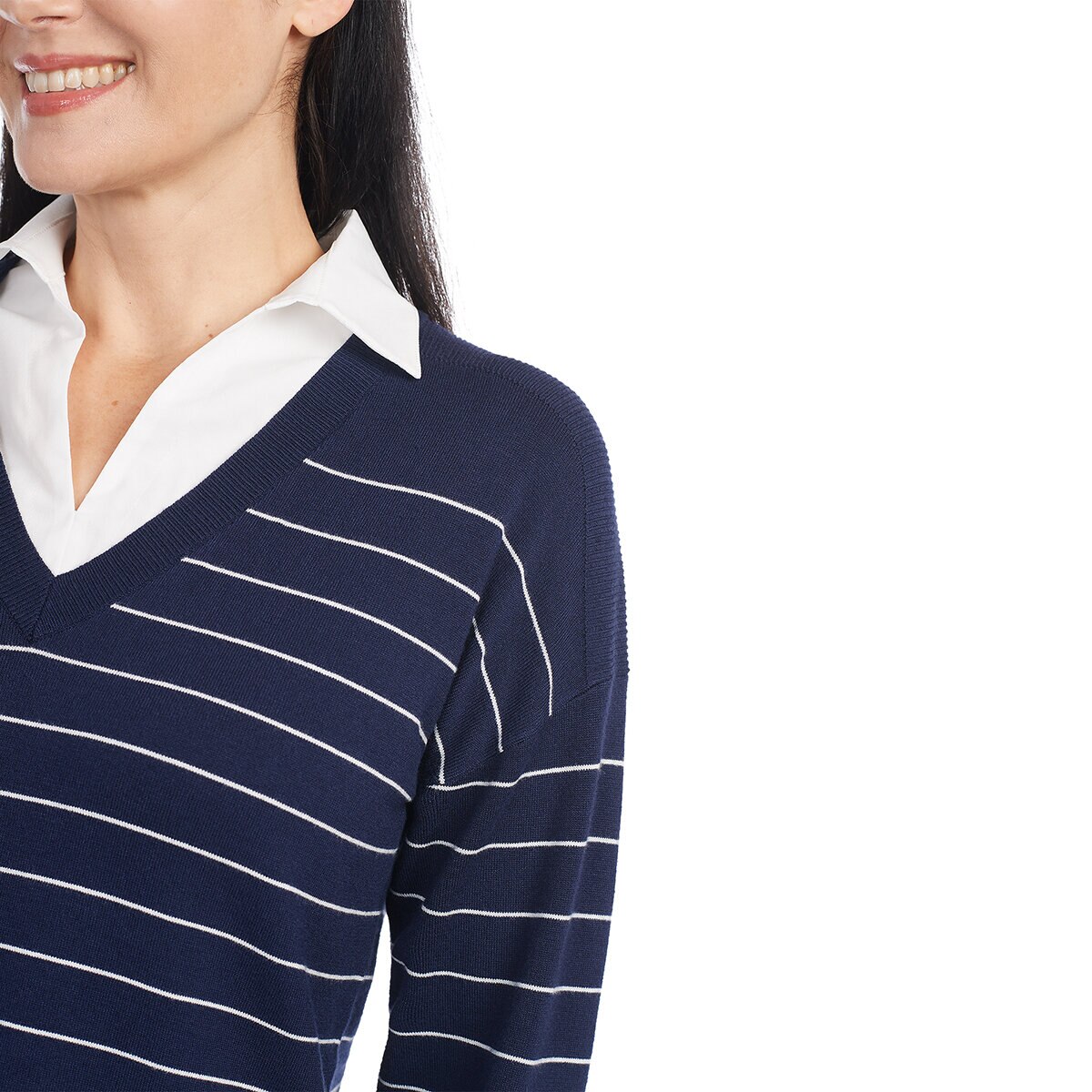 Hilary Radley Suéter para Dama Azul Grande | Costco México