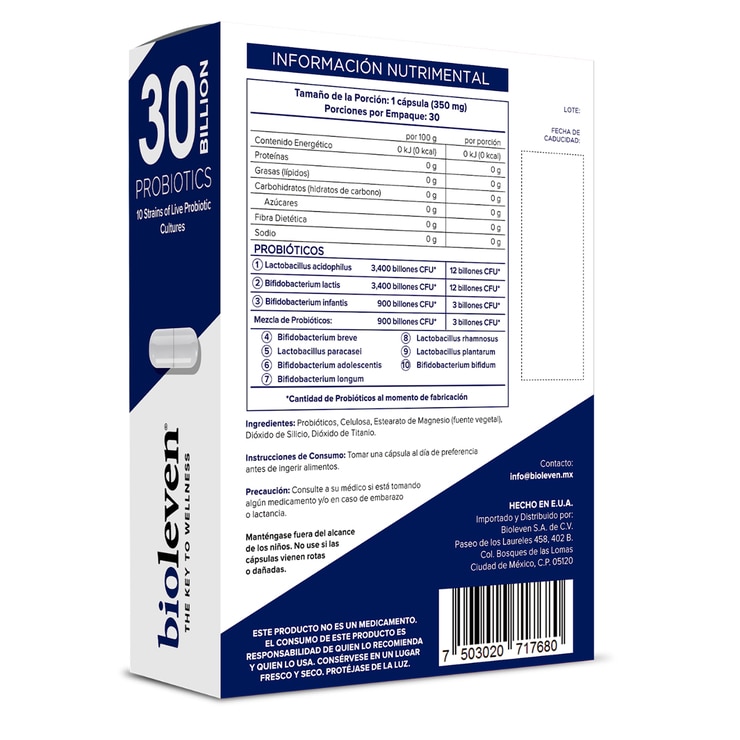 Bioleven Probióticos 30 Billones 2 Pack. | Costco México