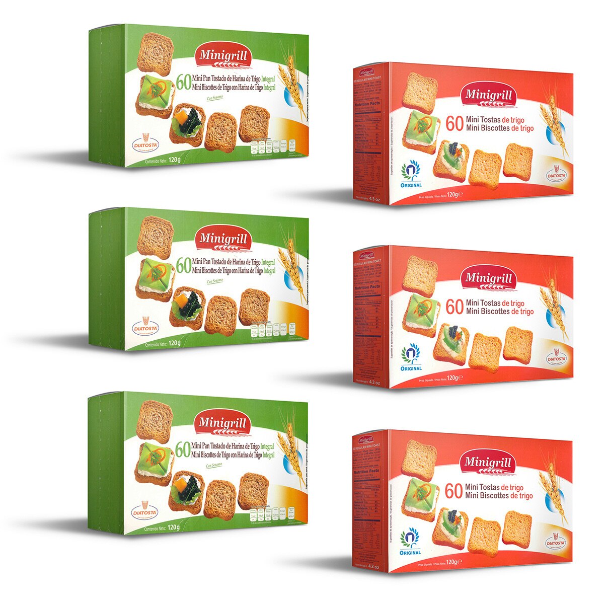 Minigrill mini tostas, 6 de 120 g | Costco México