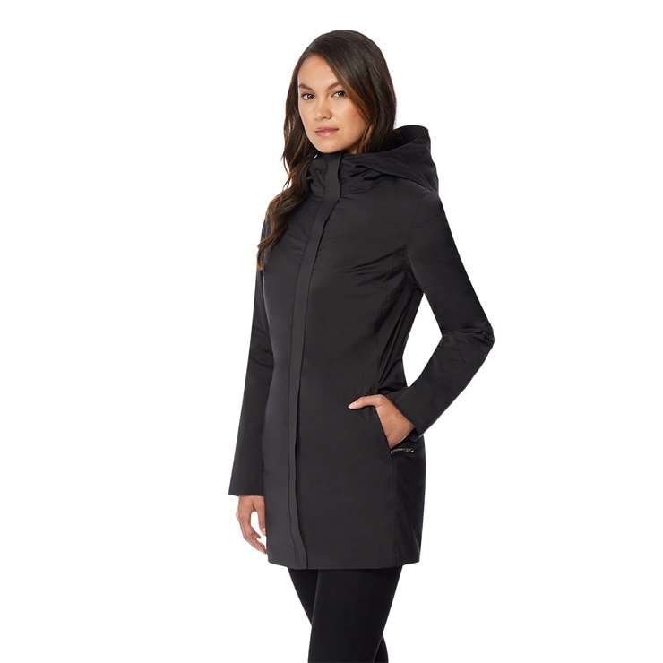 32 Degrees Heat, Chamarra Impermeable para Dama, Negro, Chica | Costco ...