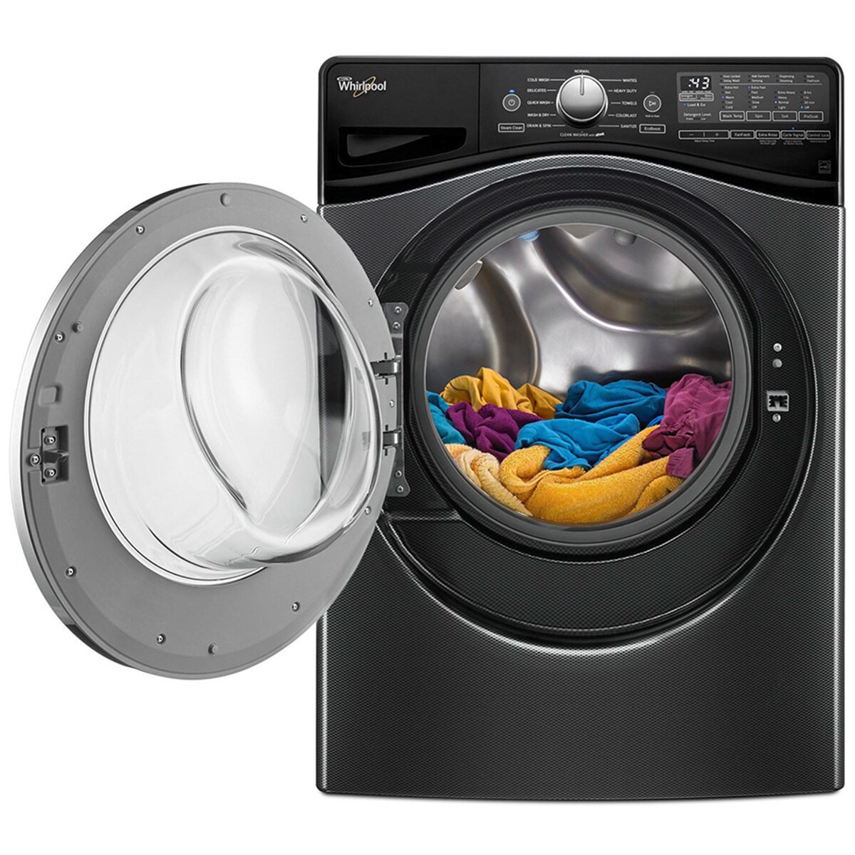 Lavadora Whirlpool de 21Kg carga frontal, color negro | Costco México
