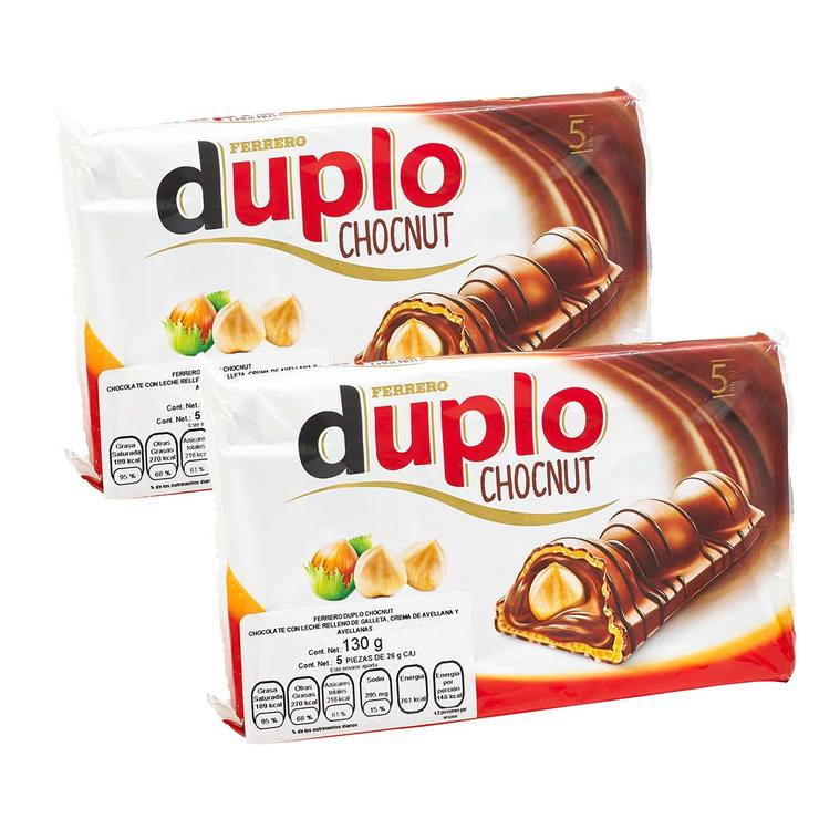 Chocolate Ferrero Duplo Chocnut 2/130g | Costco México