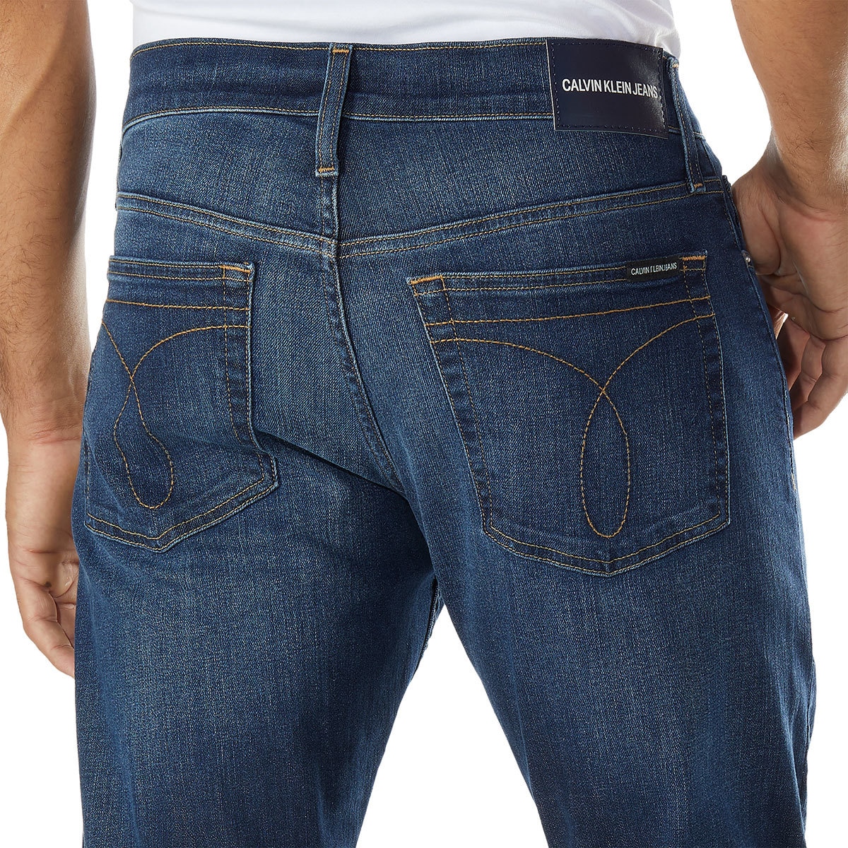 Calvin Klein, pantalón de mezclilla, azul - deslavado oscuro | Costco ...