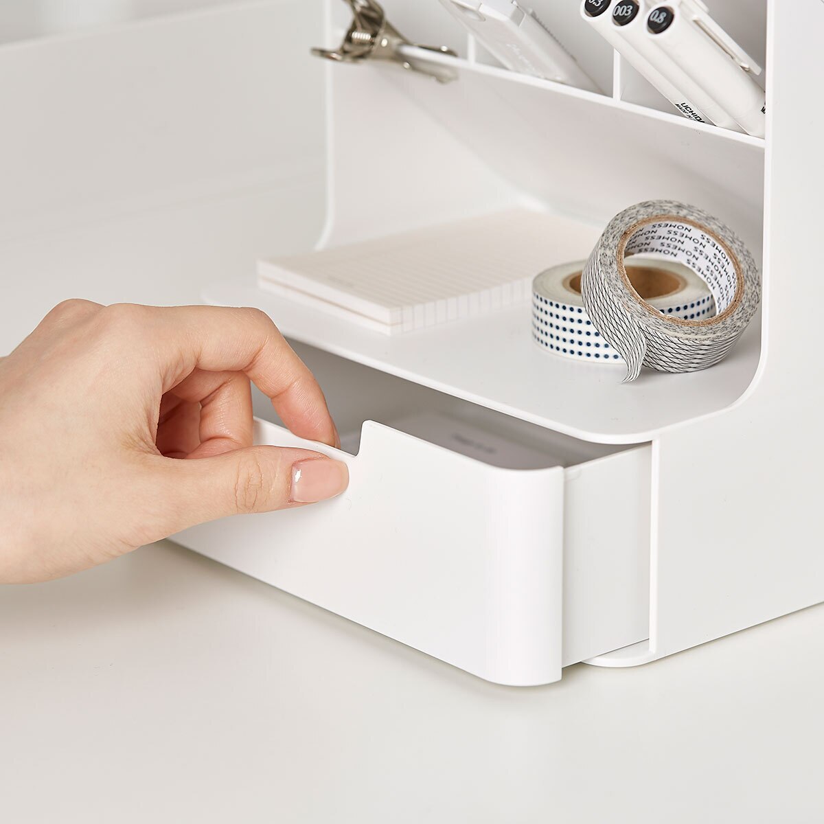 Sysmax Organizador de Escritorio, 6 Compartimentos y 1 Cajón Color ...