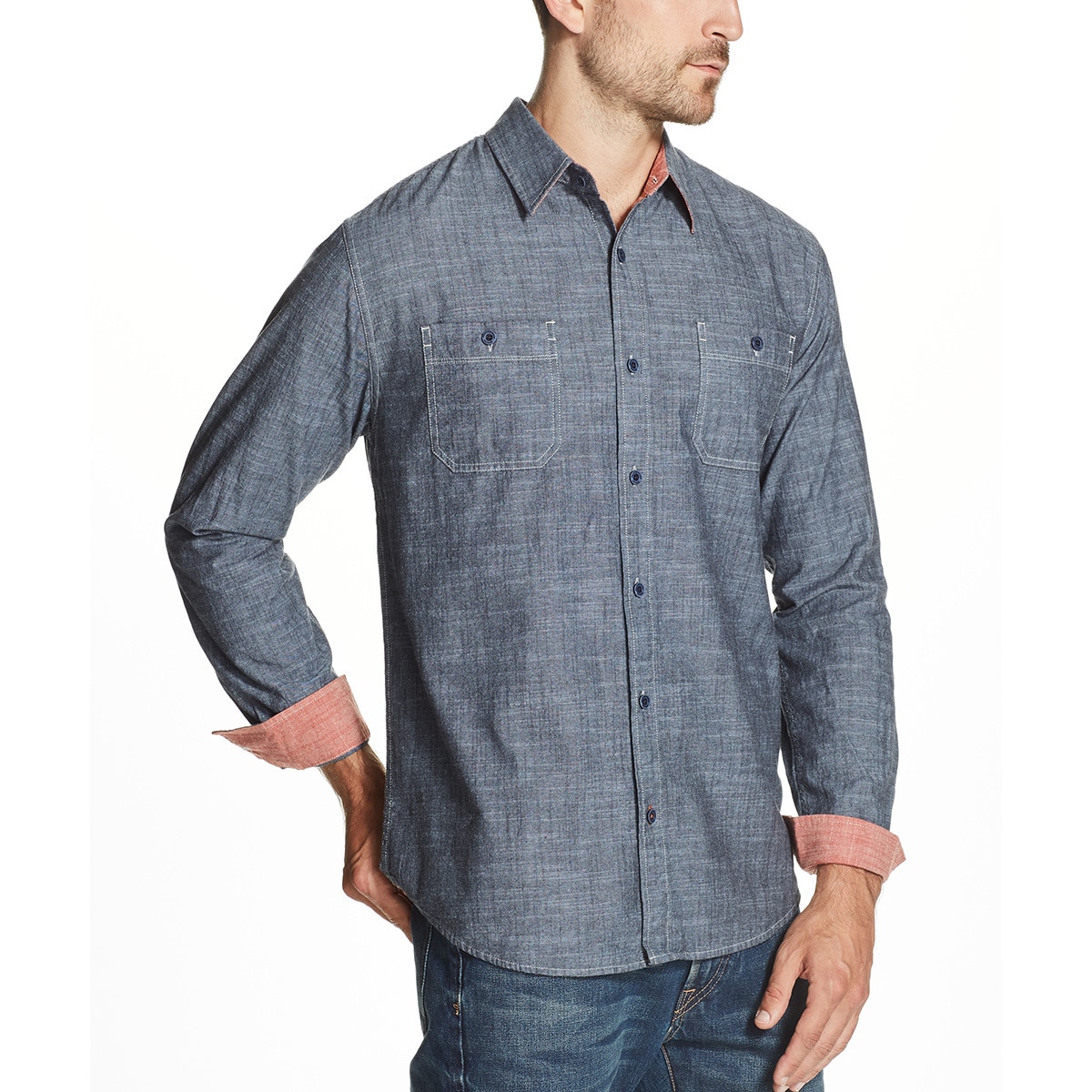 Weatherproof, camisa chambray de manga larga | Costco México