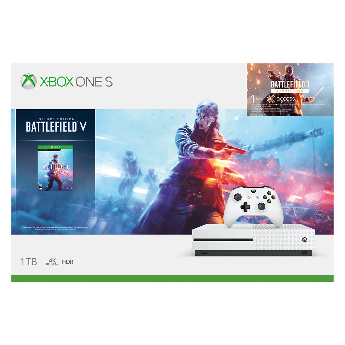 Xbox One S consola 1TB + Battlefield V | Costco México