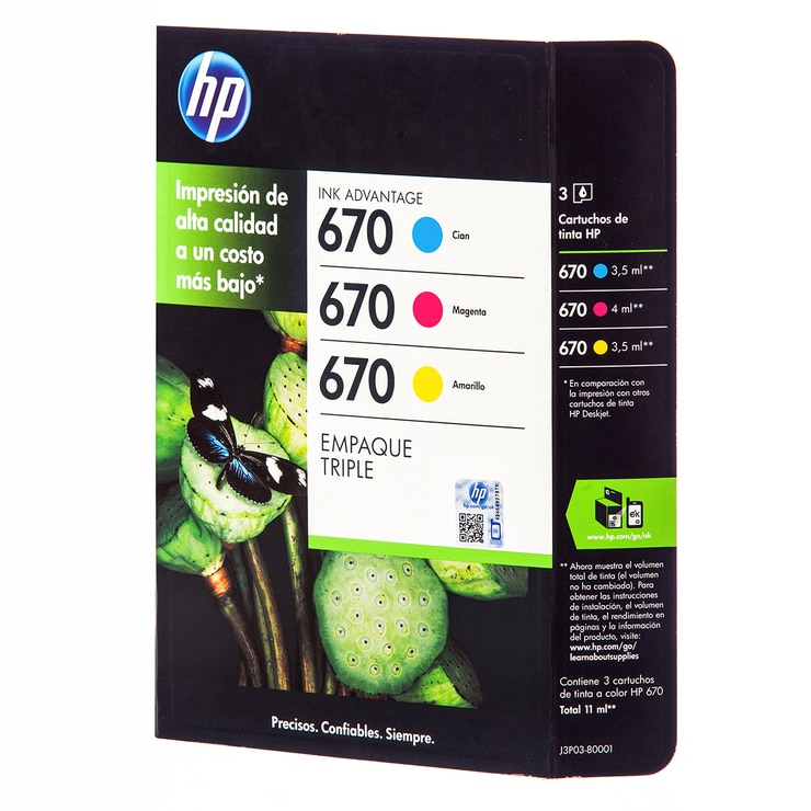 HP 670 cartucho de tinta tricolor | Costco México