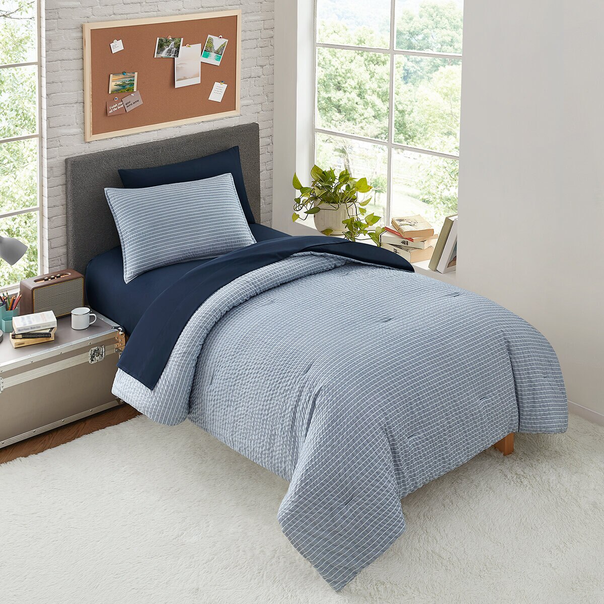 Designs by BHF Edredón Individual 5 piezas Color Azul | C...