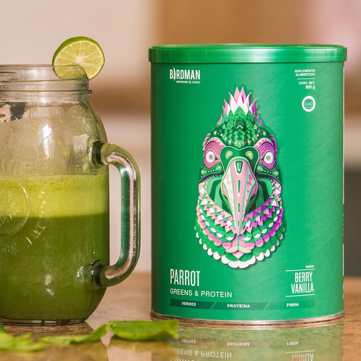 Birdman Proteína Orgánica Vegetal Falcon Sabor Vainilla 1.8 kg + Super ...