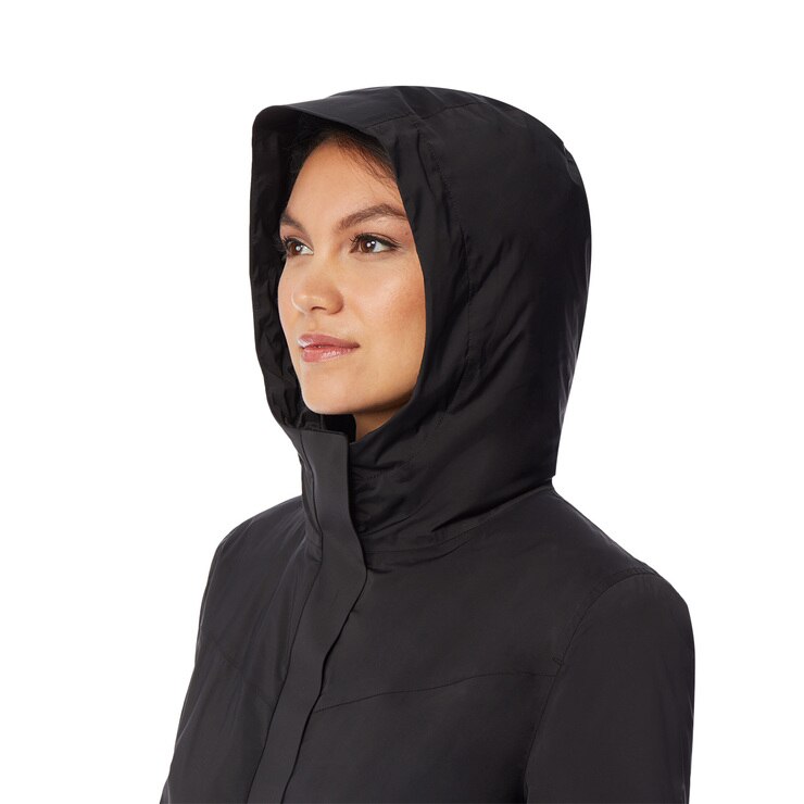 32 Degrees Heat, Chamarra Impermeable para Dama, Negro, Extra Grande ...