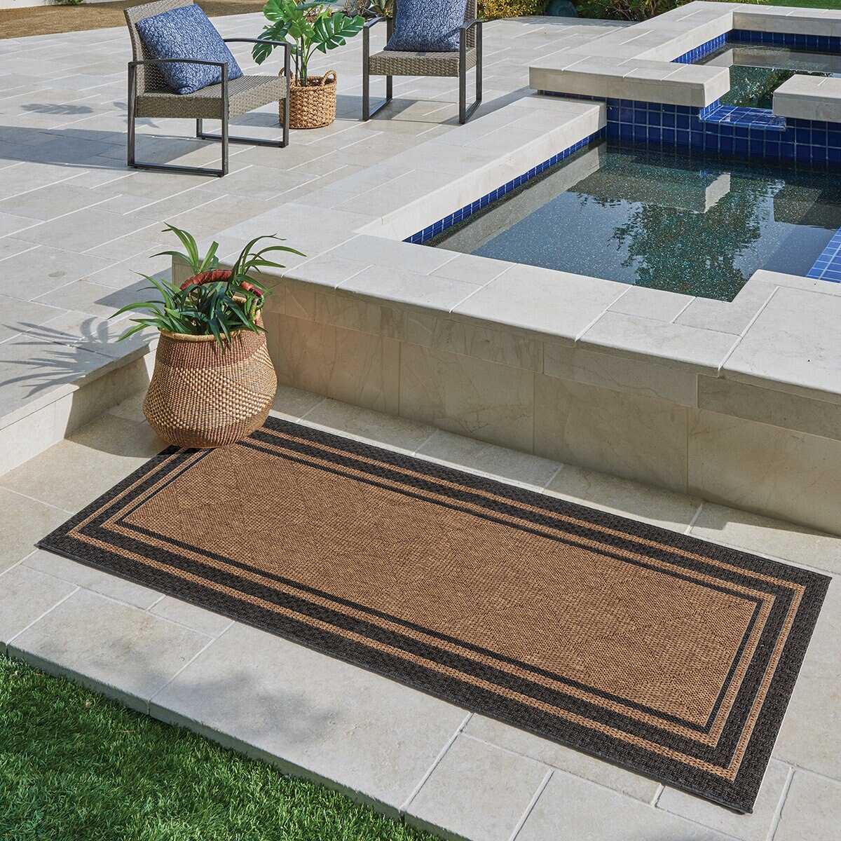 Toscana Tapete Para Interior/Exterior 66 cm x 183 cm | Co...