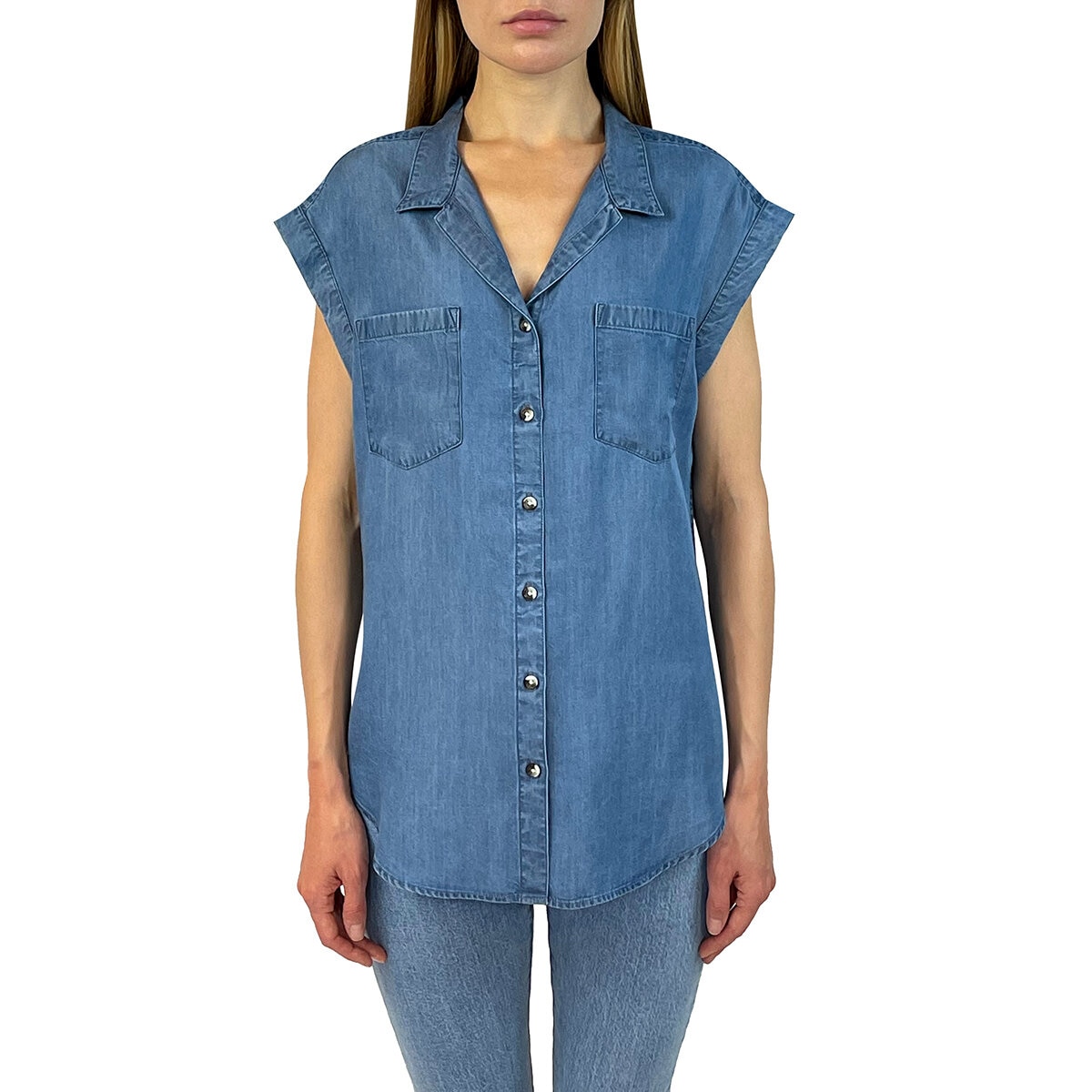 Jachs Girlfriend Playera para Dama Azul Deslavado Medio ...