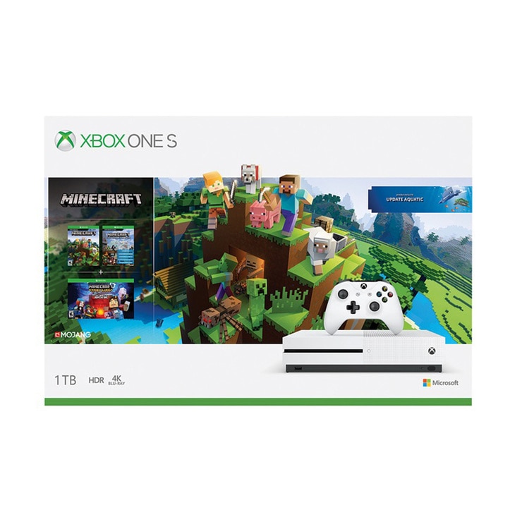 Xbox One S 1TB Consola + Paquete Minecraft (Minecraft + Minecraft ...