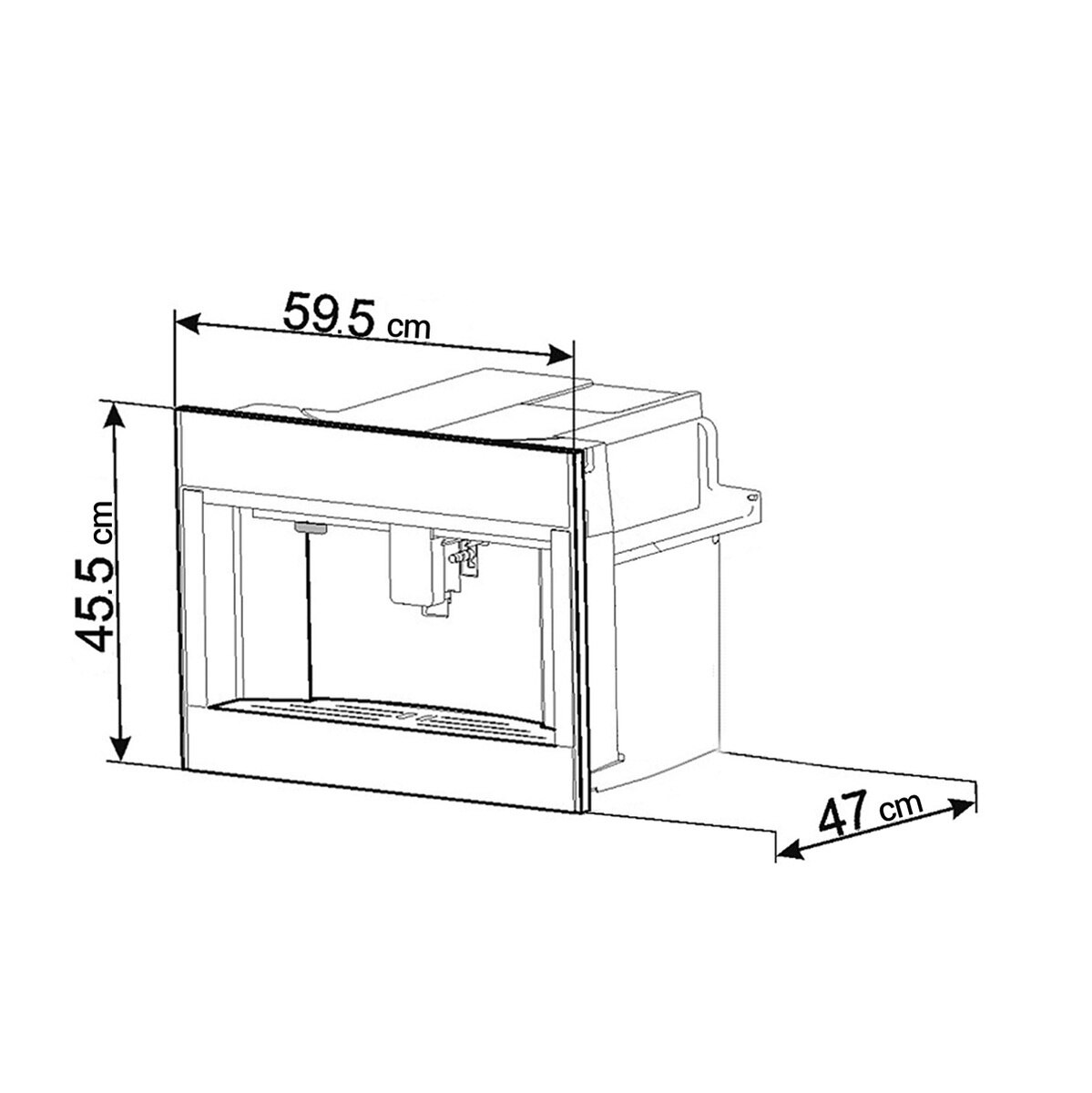 Cafetera de empotre 60 cm Smeg | Costco México