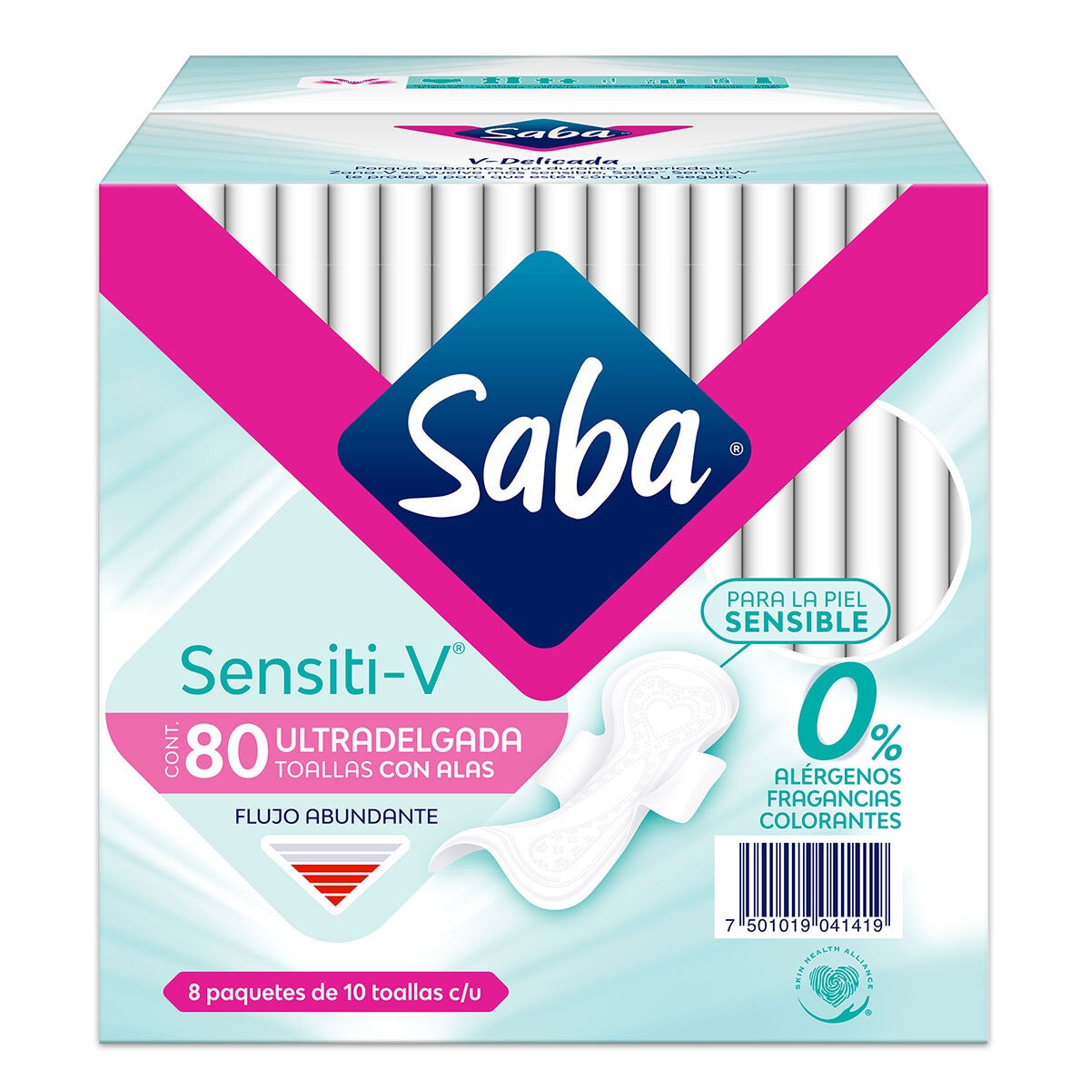 Saba Sensitiv Toallas Femeninas 80 pzas | Costco México