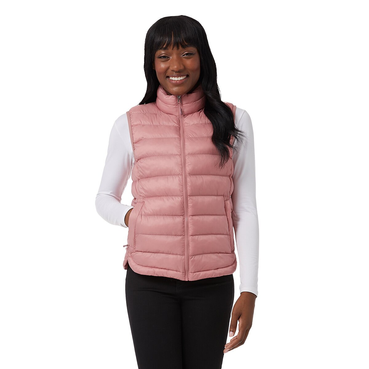 32 Degrees Heat Chaleco para Dama Rosa Mediana | Costco M...