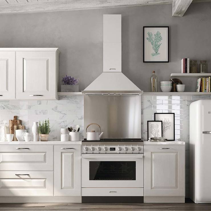 Smeg, Bundle Campana 90cm + estufa 90cm blanco | Costco México