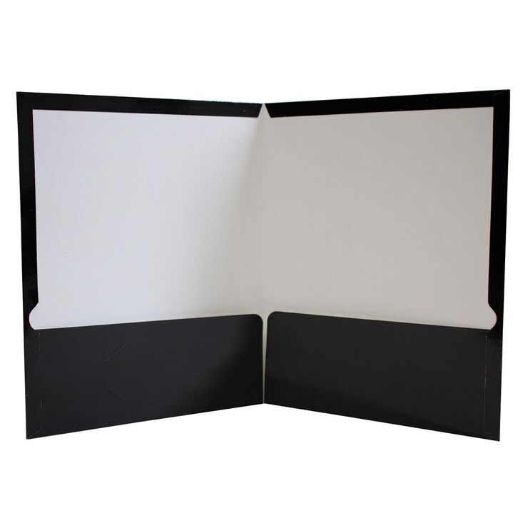 Oxford, Folder Negro Laminado Tamaño Carta para Reporte, 50 Piezas ...