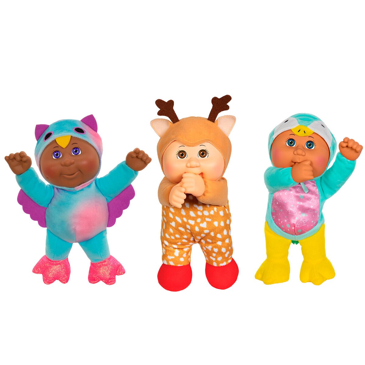 Cabbage Patch 3 Unidades, Búho + Venado + Pinguino | Cost...